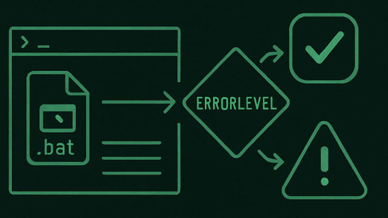 【bat】バッチファイルでERRORLEVEL を使ってエラーハンドリングを行う方法 | コーディングライフスタイル