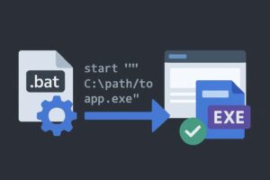 【bat】バッチファイルでプログラム（exe）を実行する方法 | コーディングライフスタイル