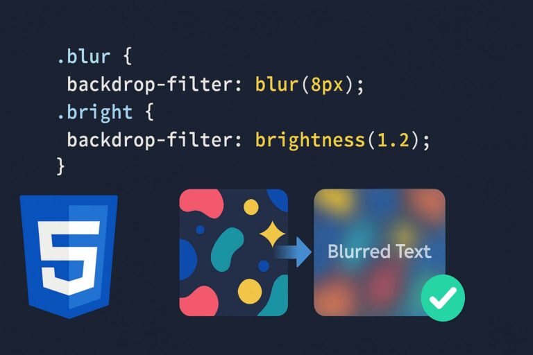 【CSS】backdrop-filterの使い方｜背景ぼかし・明るさ調整を一発適用 | コーディングライフスタイル